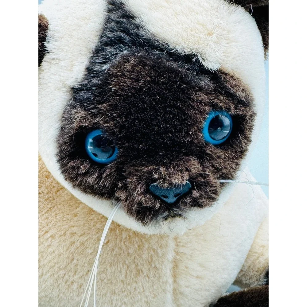 Dakin | Toys | Dakin Siamese Cat Laying Down Blue Eyes Plush Tan 985 ...